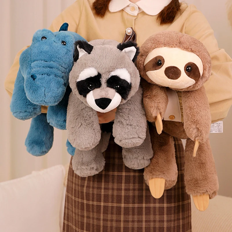 45-70cm-Super-Soft-Lazy-Fluffy-Plush-Stuffed-Animals-Plushie-Raccoon ...