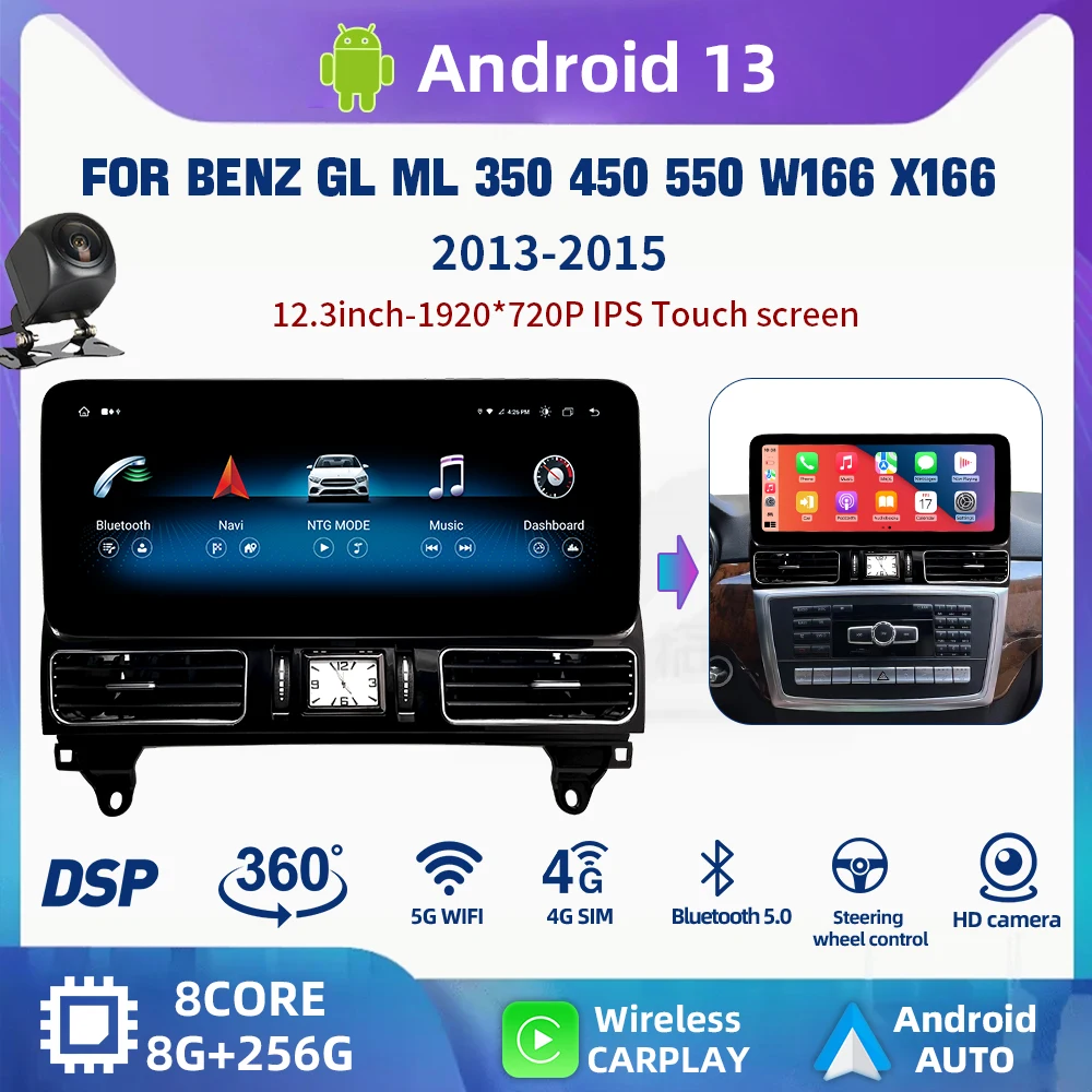 Zlh-12-3-Snapdragon-8-Core-Touch-Screen-Android-12-Carplay-Auto-Car-Dvd ...