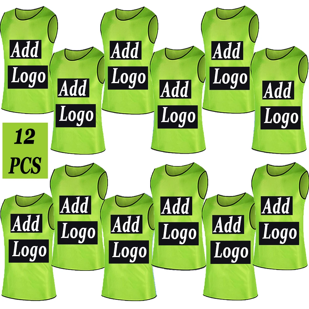 12-PCS-Personalized-Customization-Soccer-Training-Vests-Football-Team ...