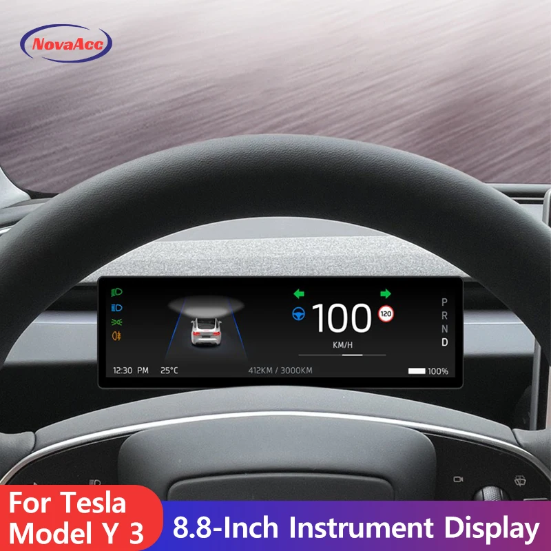 for-Tesla-Model-Y-Model-3-Display-Screen-Dashboard-8-8in-IPS ...