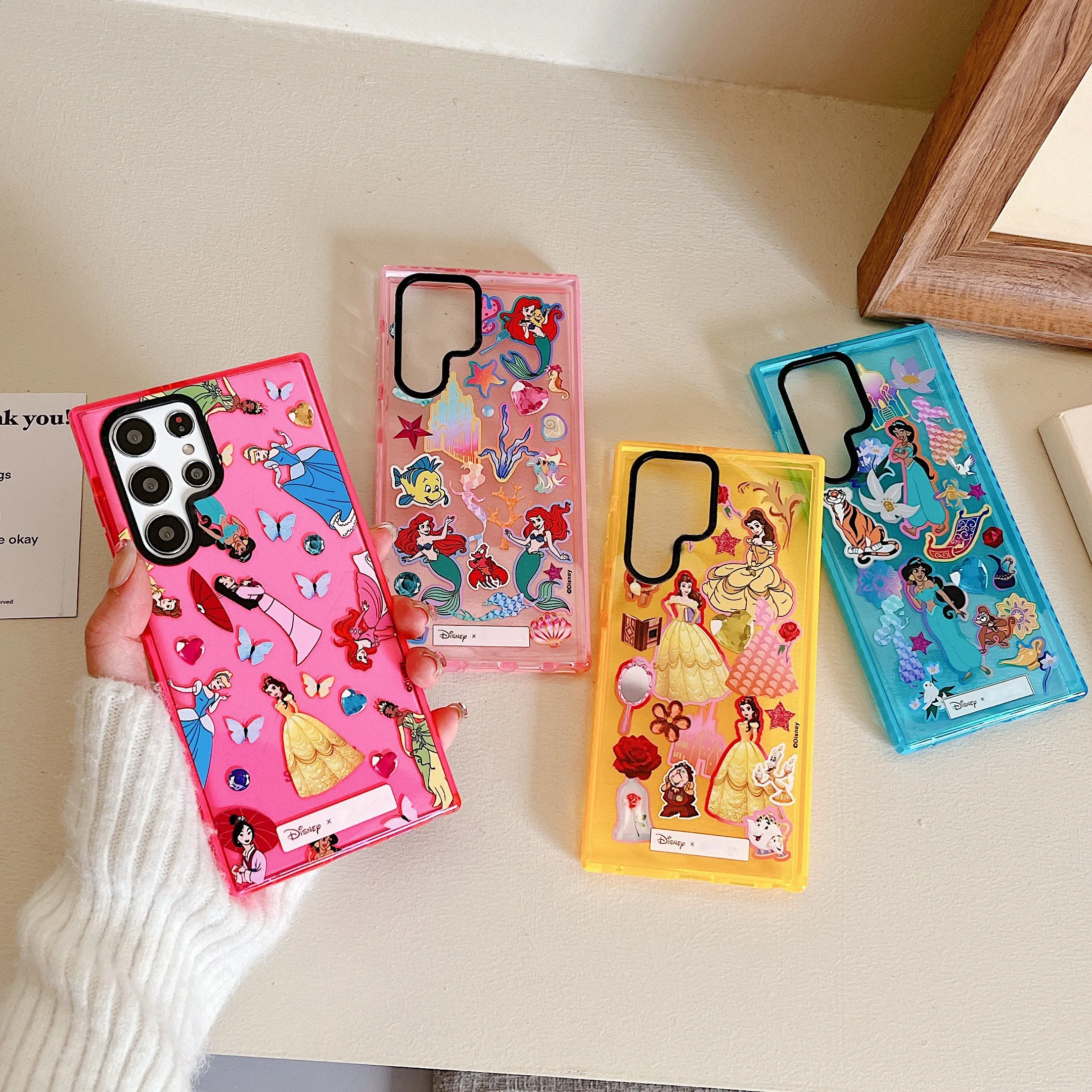 Cartoon-Disney-Princess-Liquid-Toys-Phone-Case-For-Samsung-Galaxy-S22 ...