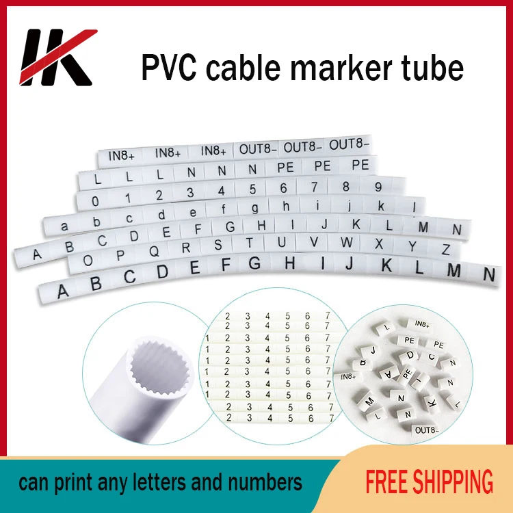 freeshipping-1000pcs-each-number-print-Cable-Marker-Cable-marking-tags ...