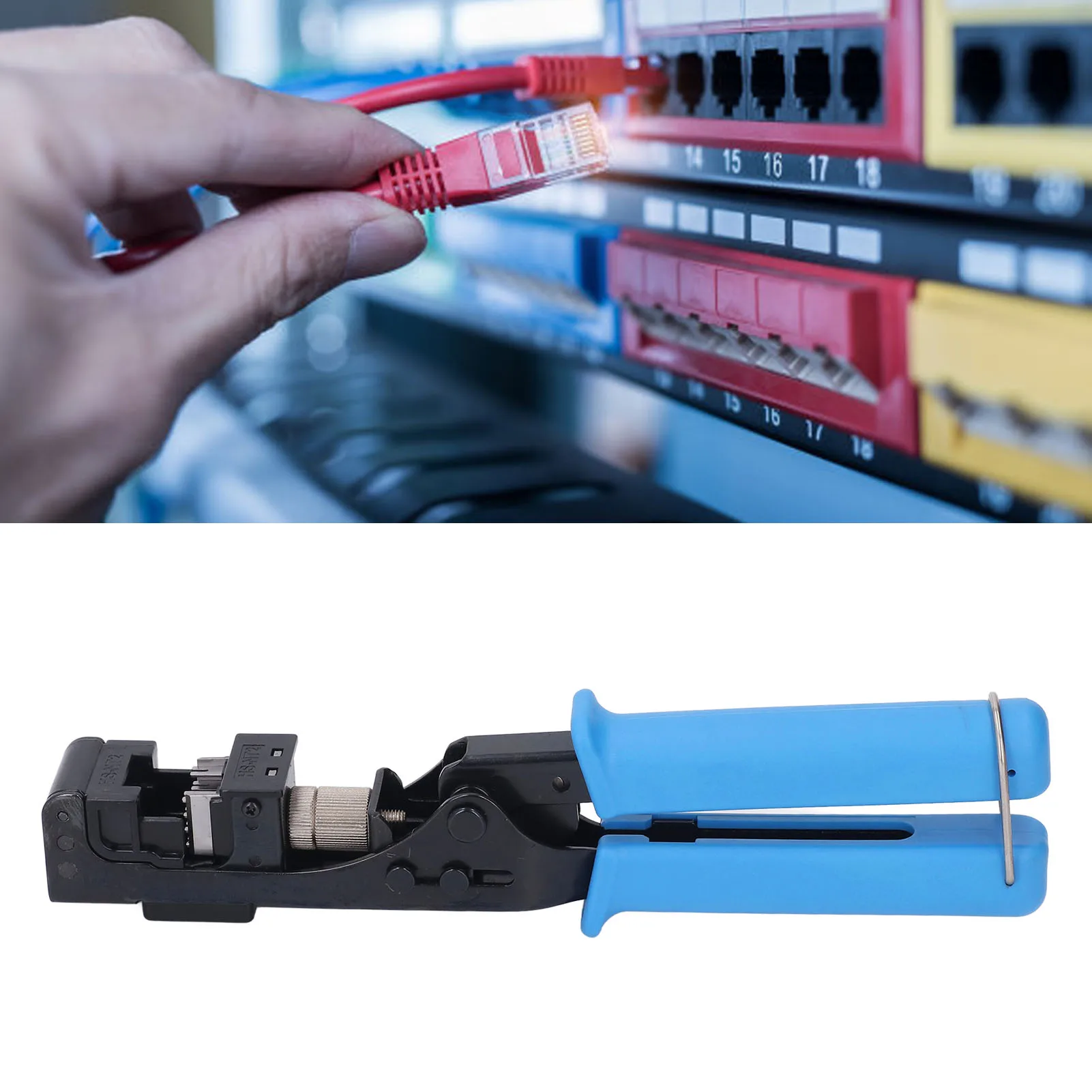 90° Angled Speed Termination Tool Keystone RJ45 Crimp Tool for Everest ...