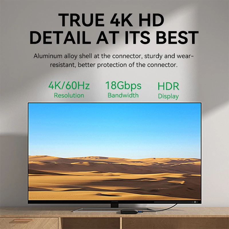 4K HDMI 2.0 Compatible Cable Splitter 4K@60Hz 18Gbps High Speed Adapter For PS5 RTX 3080 eARC ...