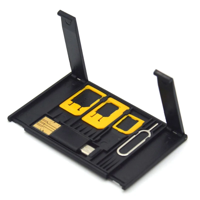 Credit-Card-Size-Slim-SIM-Adapter-Kit-with-TF-Card-Reader-SIM-Card-Tray ...