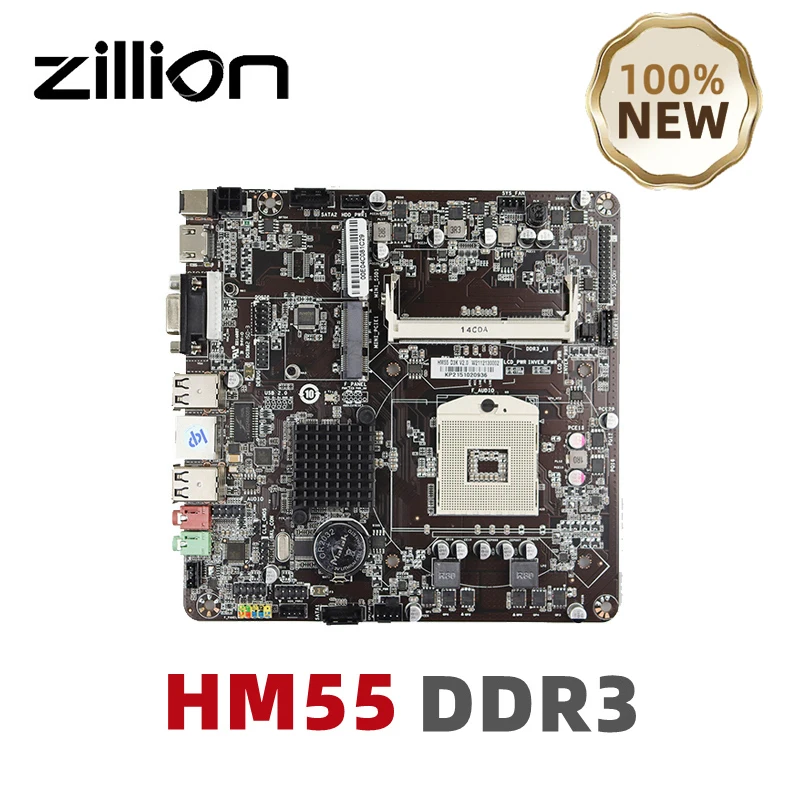 Zillion-HM55-Mini-ITX-Motherboard-PGA-989-DDR3-Support-Core-i3-i5-i7 ...