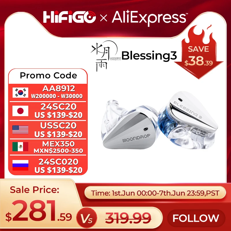 Moondrop-Blessing3-Blessing-3-HiFi-Earphones-2DD-4BA-Hybrid-Triple ...