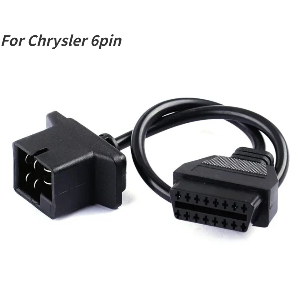 For-Chrysler-6pin-OBD2-16Pin-Cable-Car-Scanner-Diagnostic-Adapter ...