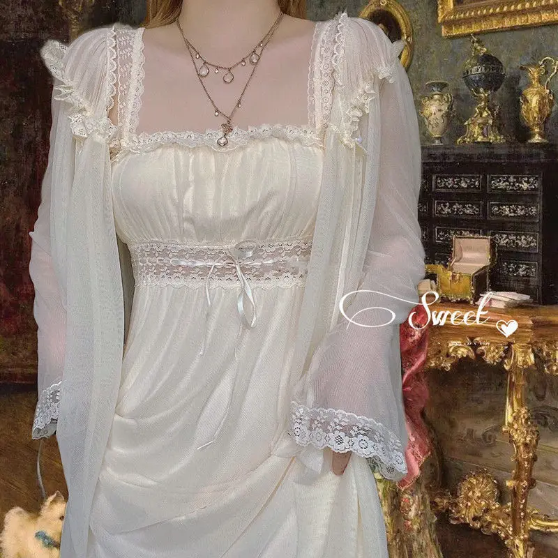Conjunto-de-saia-feminino-Fada-de-damasco-e-cintas-pijamas-vintage ...