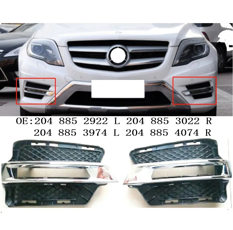 Front-bumper-grille-fog-light-frame-For-Mercedes-BenzGLK-Class-W204-OEM ...
