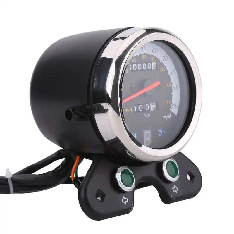 Universal-Motorcycle-Dual-Odometer-Speedometer-Meter-Gear-Digital ...