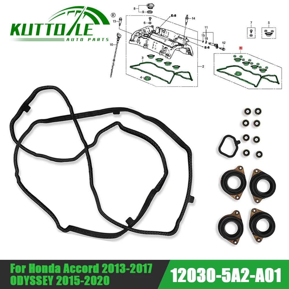 12030-5A2-A01 Engine Valve Cover Gasket Set Valve Gasket Kit Car ...