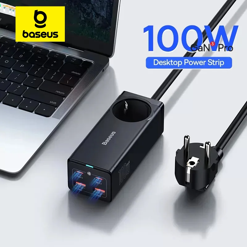 Baseus-regleta-de-alimentaci-n-de-escritorio-GaN3-Pro-Cargador-USB-C ...