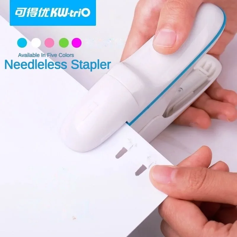 Non-staple Mini Cute Book Stapleless Stapler Paper Stapling Stapler ...