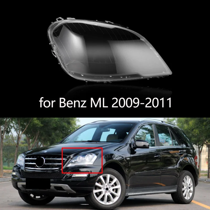 For Mercedes Benz W164 2009 2010 2011 ML-Class Car Headlight Clear Lens ...