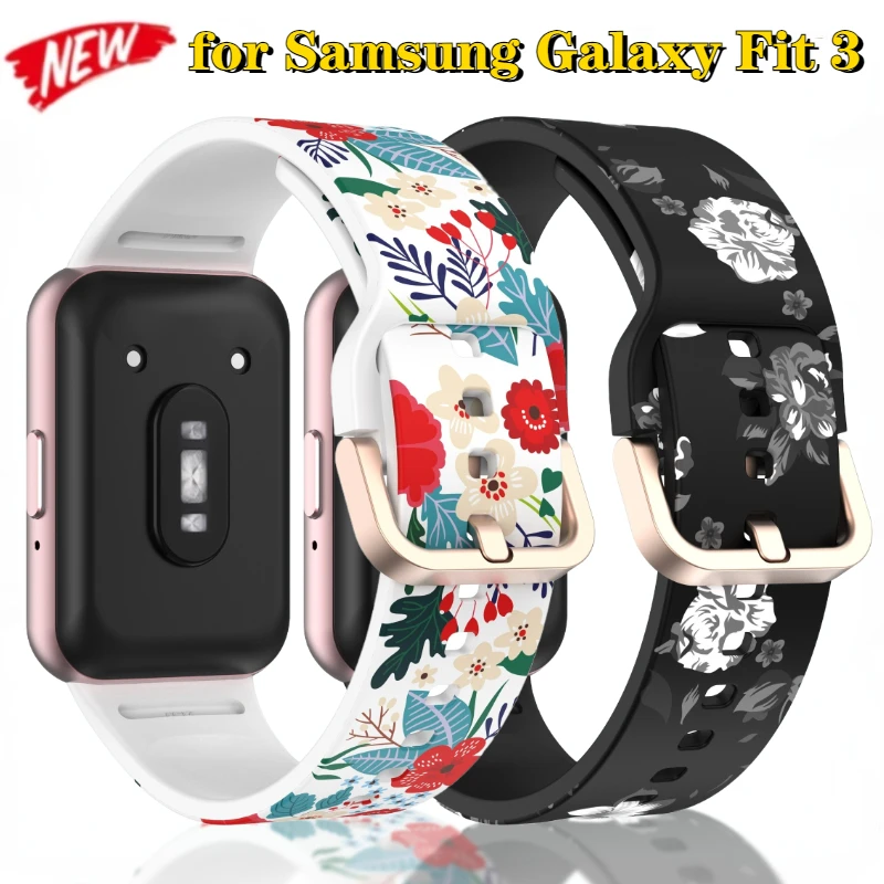 Correa-de-silicona-estampada-para-Samsung-Galaxy-Fit-3-repuesto-de ...