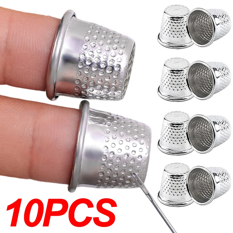 Metal-Finger-Thimble-Protective-Cover-Sewing-Needles-Thimbles-for-DIY ...