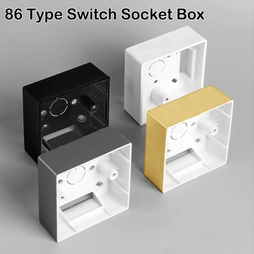 PVC-Switch-And-Socket-Apply-On-Wall-Mount-86-Type-External-Mounting-Box ...