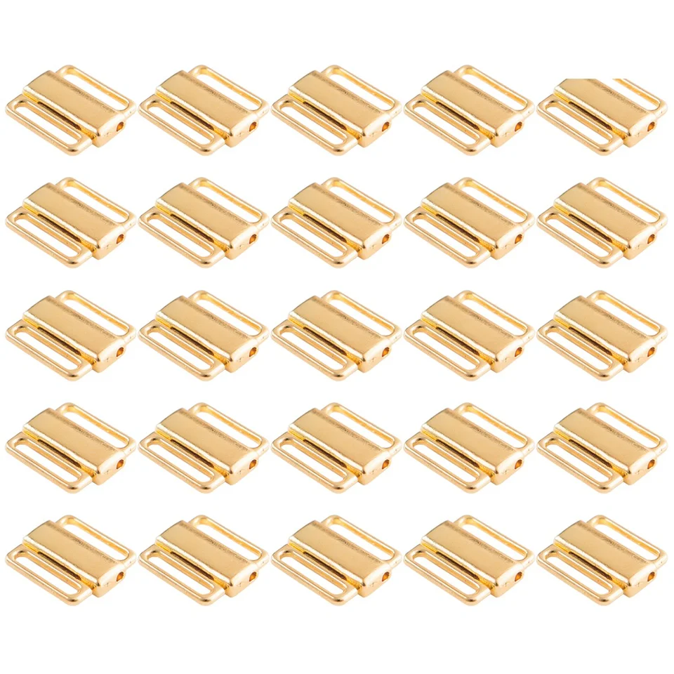 Bra Clasps 10 Sets Gold Nickel Free Bra Closures - 1/2 Inch Front Hook ...