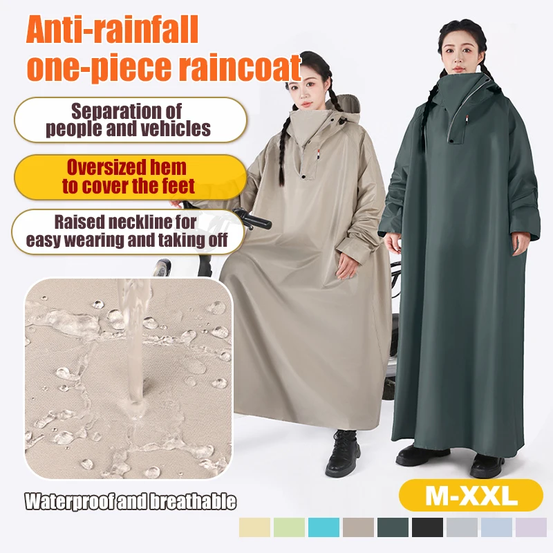 Motorcycle Battery Car Lengthened Thickened Full Body Rain Poncho ...