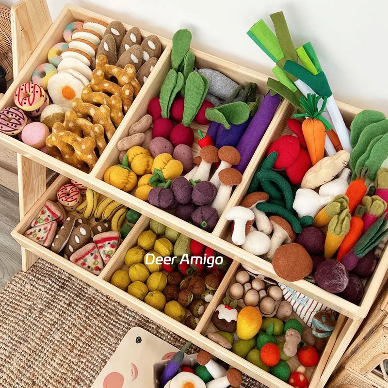 Handmade-Natural-Wool-Felt-Vegetables-Food-for-Pretend-Play-Kitchen ...