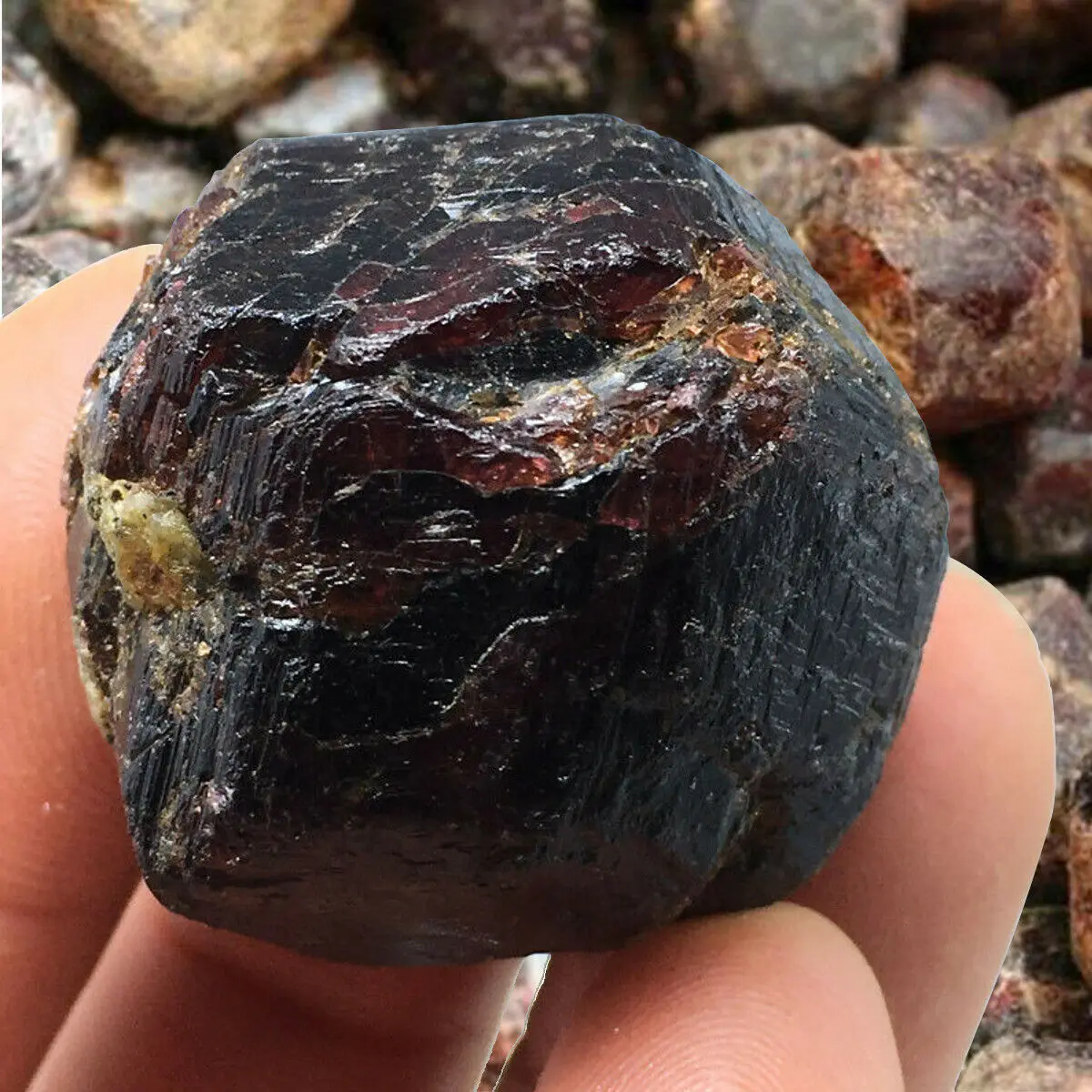 Irregular Natural Original Crystal Red Garnet Original Specimens Pretty Reiki Raw Mineral Rough ...