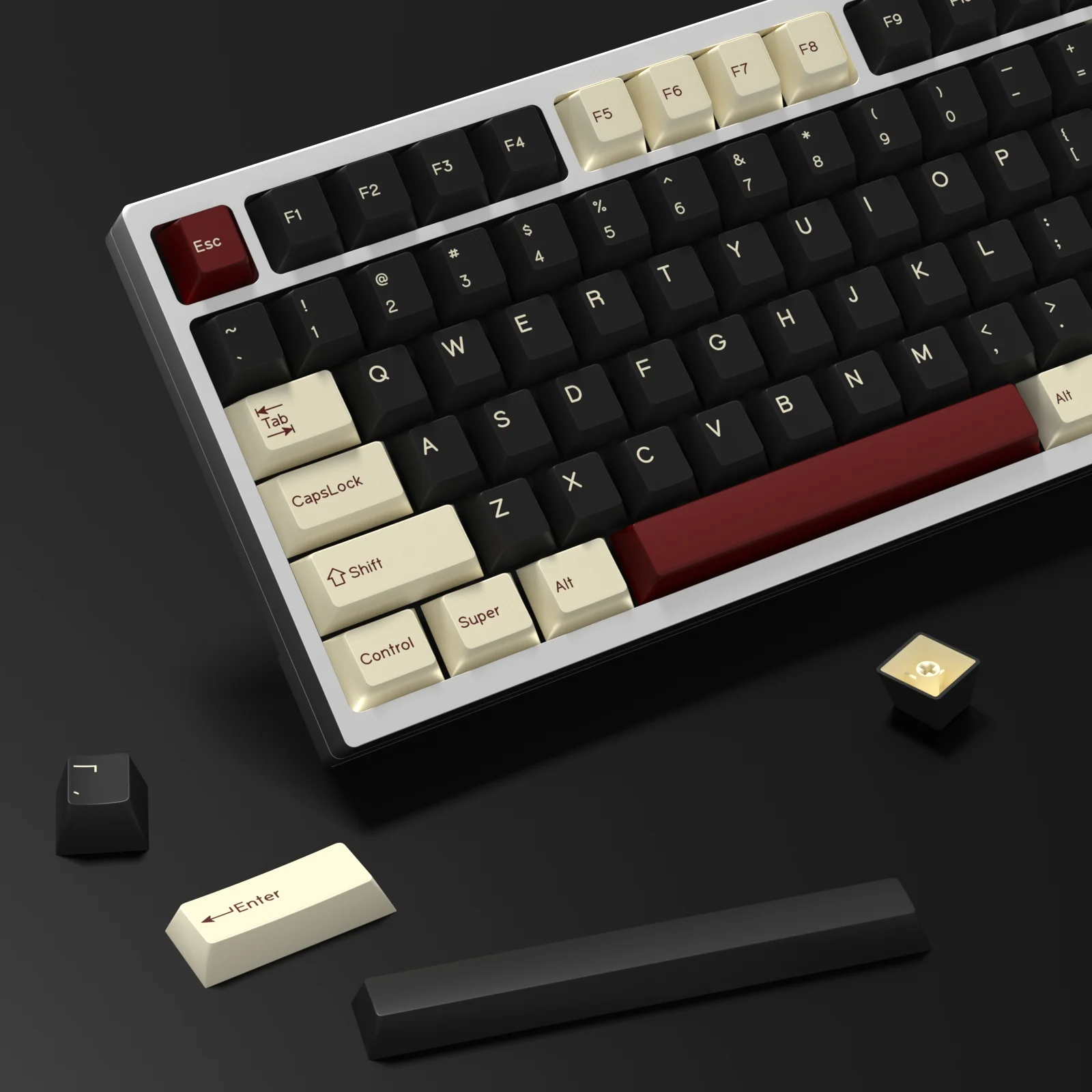 KBDiy-GMK-Rome-Keycap-Cherry-Profile-Double-Shot-PBT-ISO-Keycaps-For ...