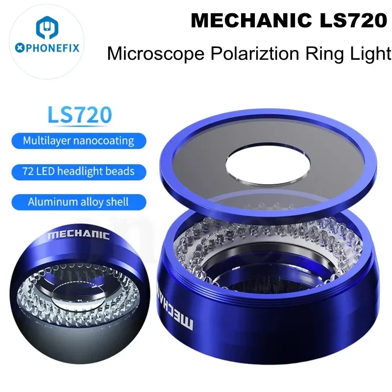 Mechanic-LS720-Microscope-Ring-Light-Polarized-Ring-Lamp-Eliminates ...