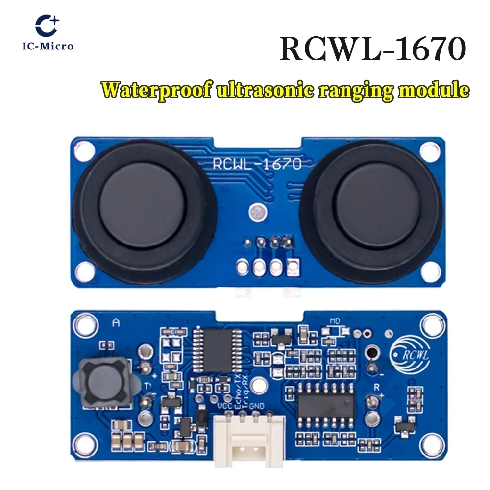 RCWL-1670 Waterproof Transceiver Split Ultrasonic Ranging Module 2cm ...