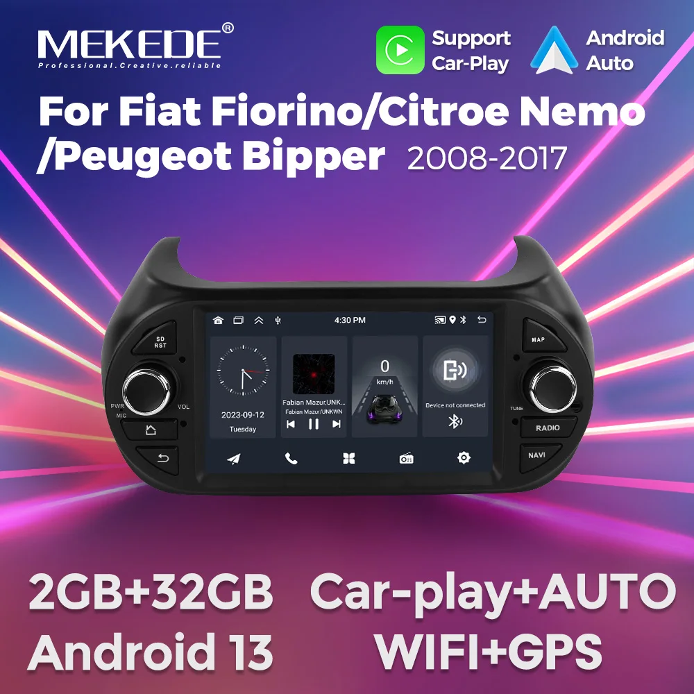 MEKEDE-1Din-7inch-Android-13-Car-Radio-For-For-Fiat-Fiorino-Citroen ...