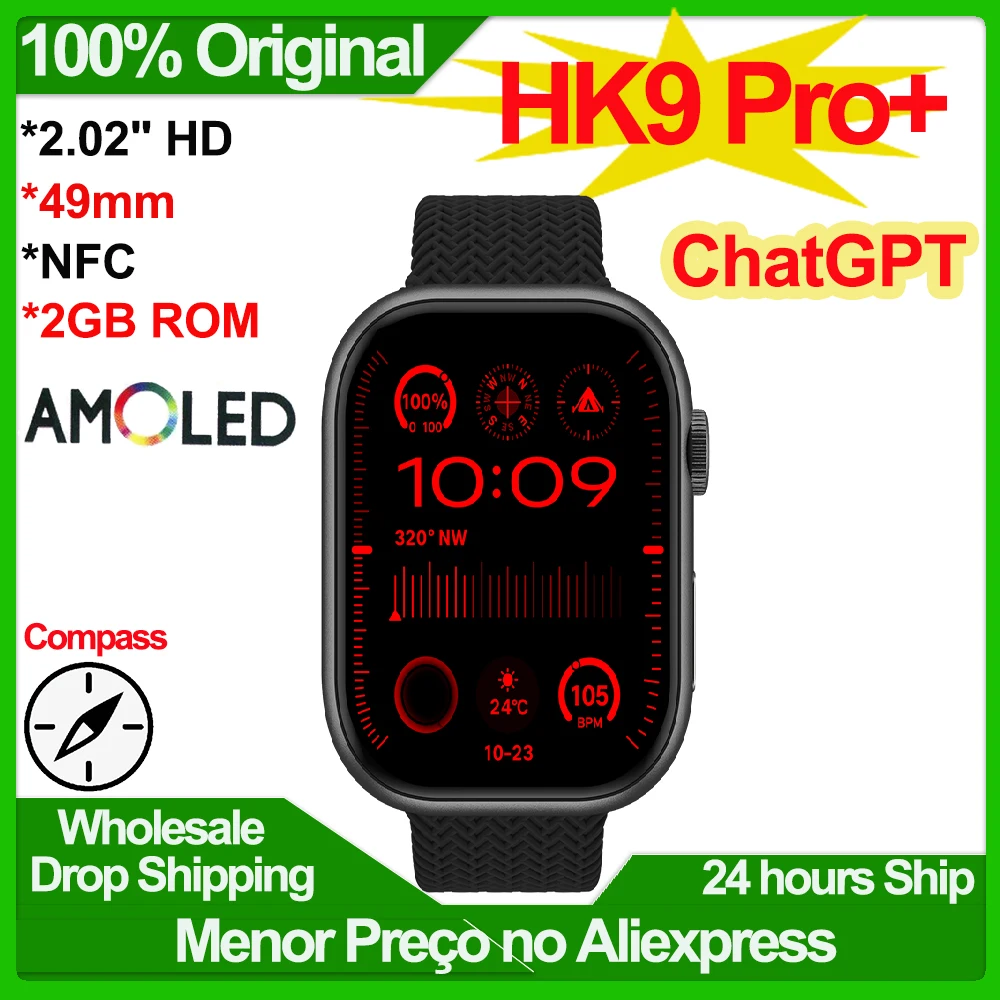 Hk9-Pro-Plus-Chat-Gpt-Amoled-Smart-Watch-Hk9-Pro-2Gb-Rom-Nfc-Kompas-Bt ...