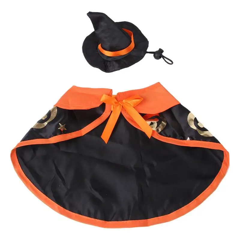 Cat-Pumpkin-Costume-Halloween-Cat-Witch-Hat-Cosplay-Cloak-Wizard ...