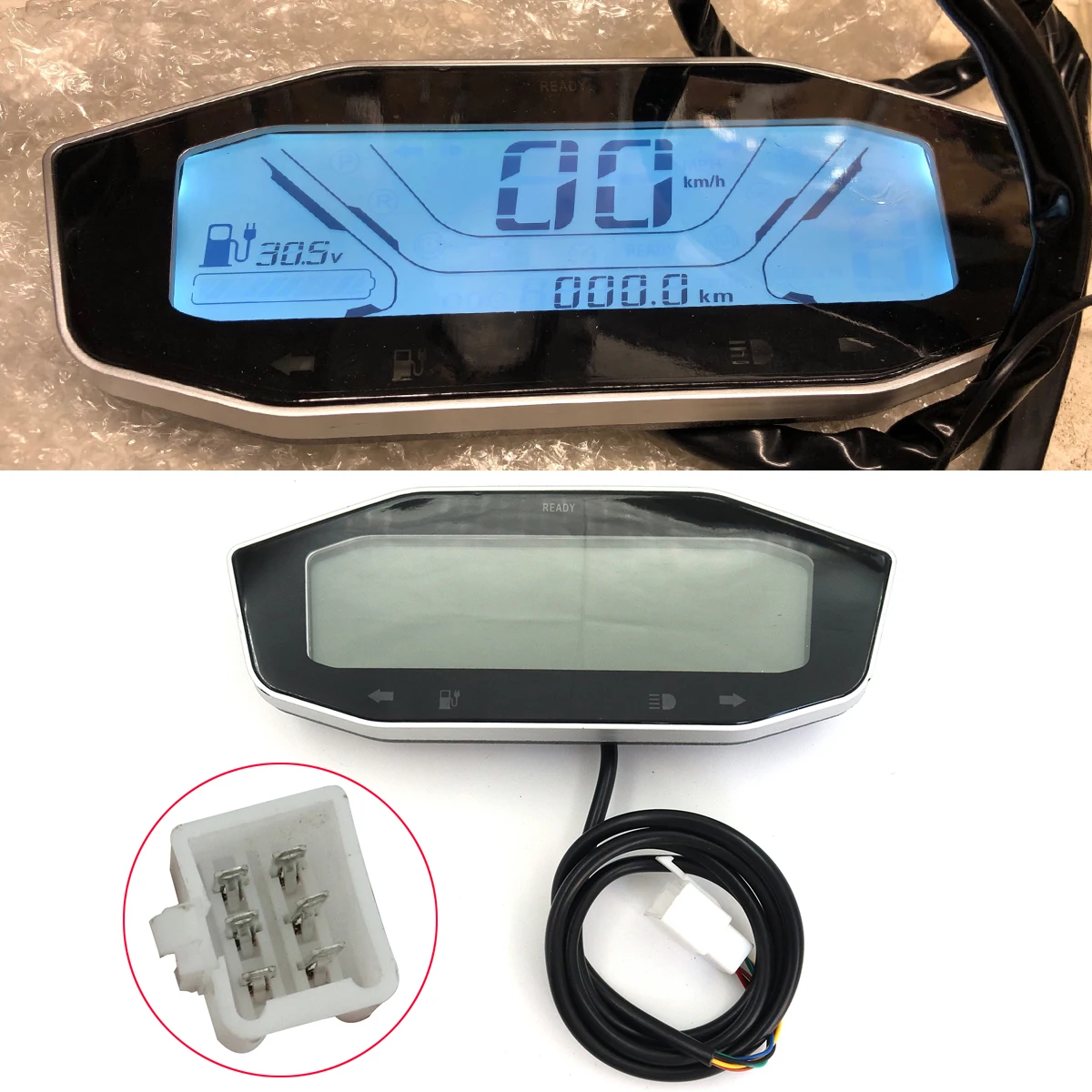 Electric Scooter 60V 72V Odometer Battery Power Display Speedometer ...