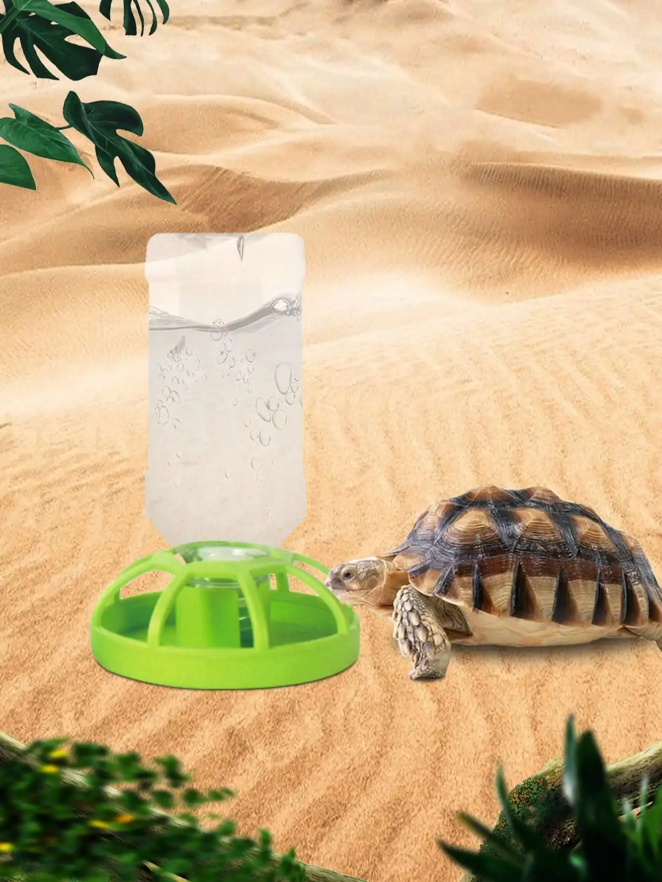 1pc Crawler Turtle Automatic Water Dispenser Climbing Pet Land Turtle ...