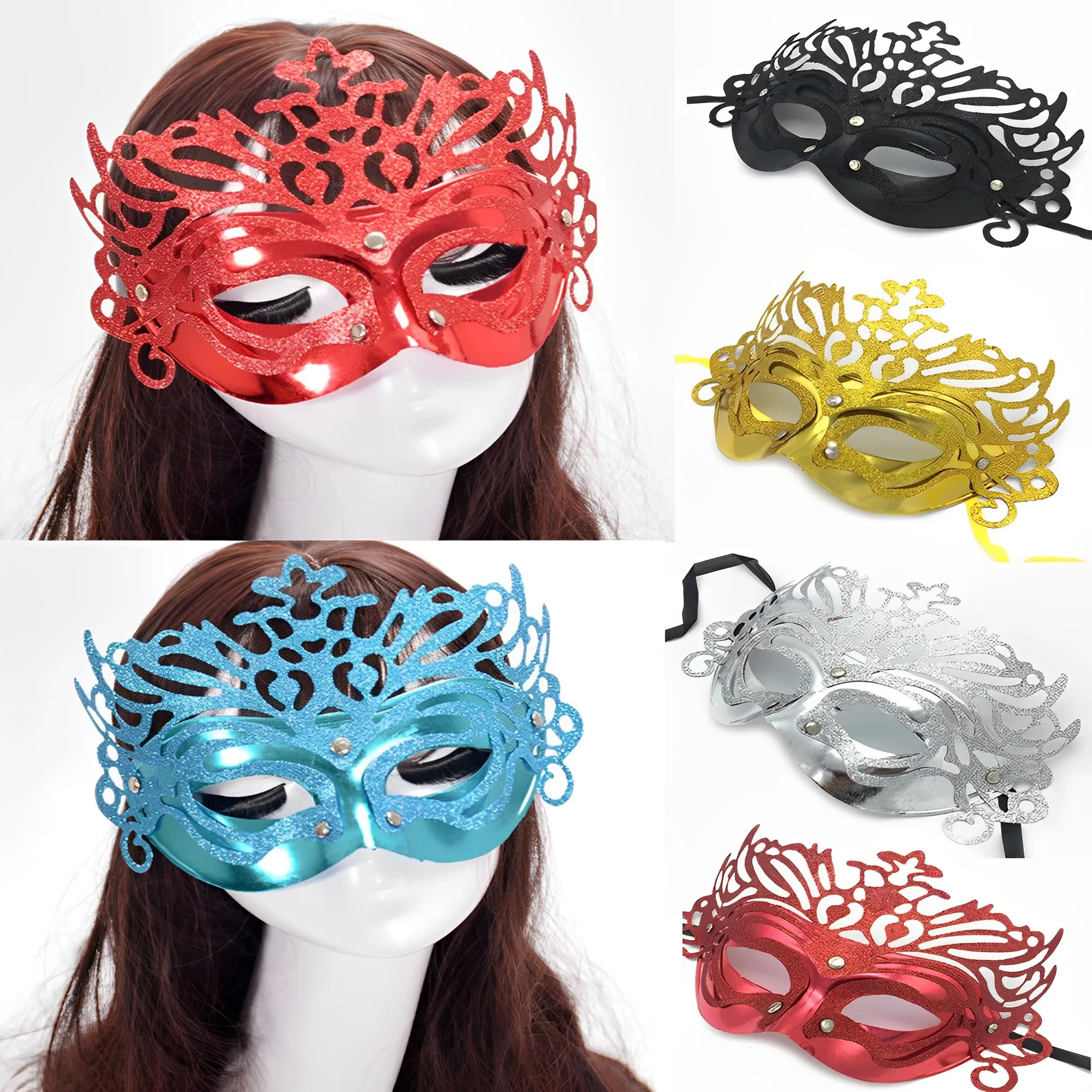 Colored Masquerade Masks For Couples
