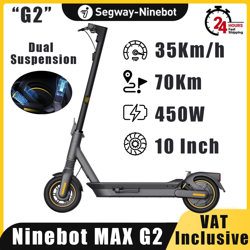 EU-STOCK-Oiginal-Ninebot-By-Segway-Max-G2-Electric-Scooter-1000W-Motor ...
