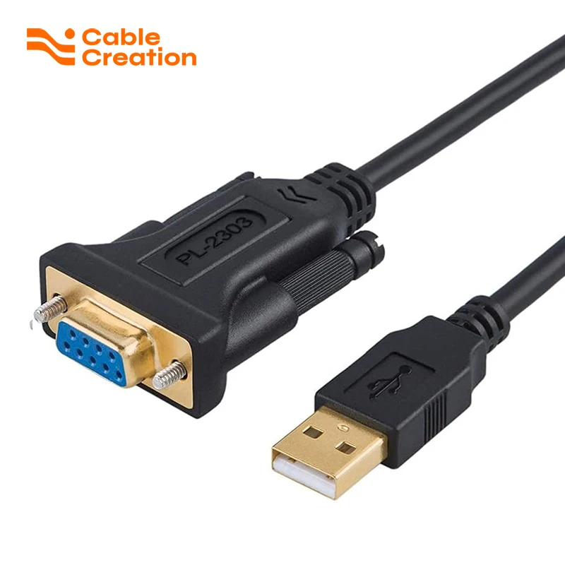 CableCreation USB to RS232 Adapter with PL2303 Chipset, 6.6ft USB 2.0 ...