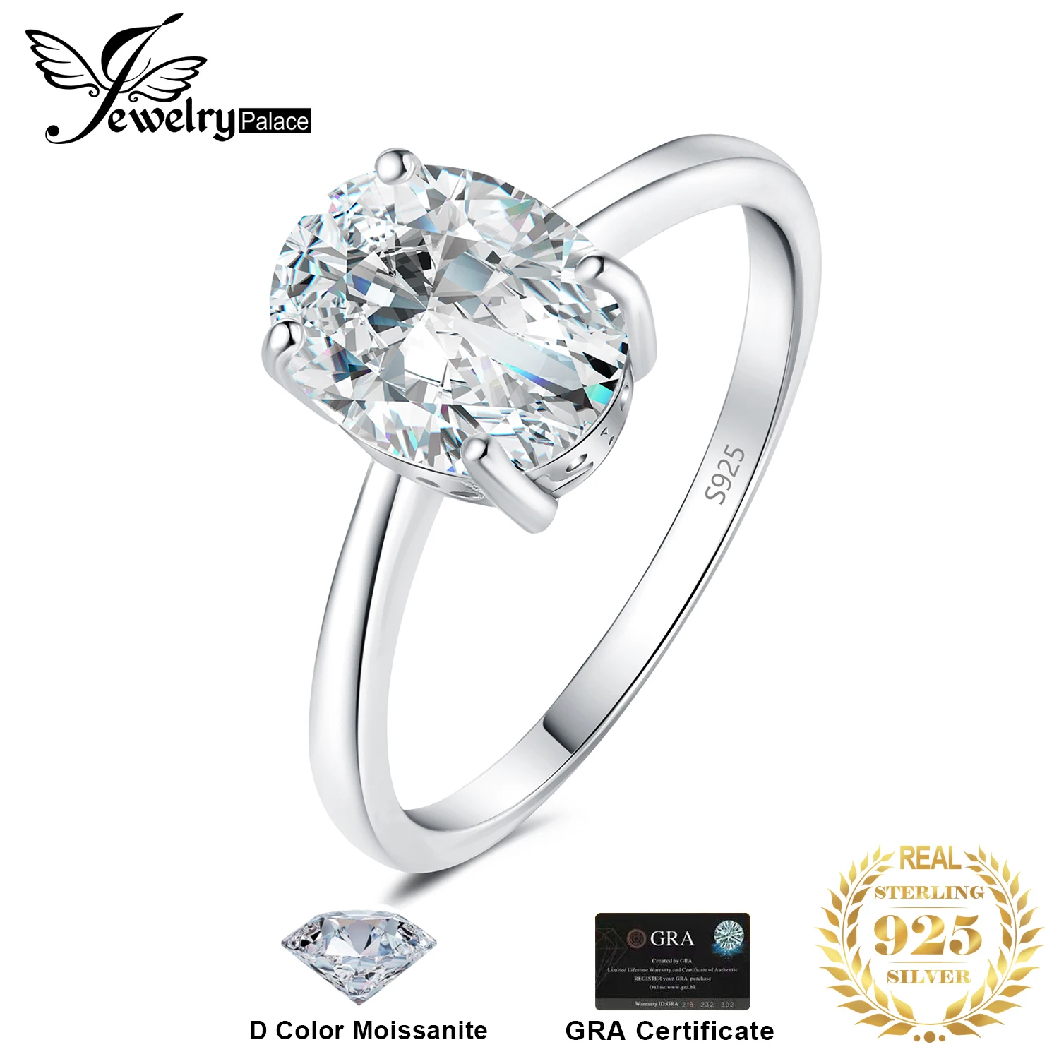 JewelryPalace-Moissanite-D-Color-1ct-2ct-Oval-S925-Sterling-Silver-Solitaire-Wedding-Ring-for ...