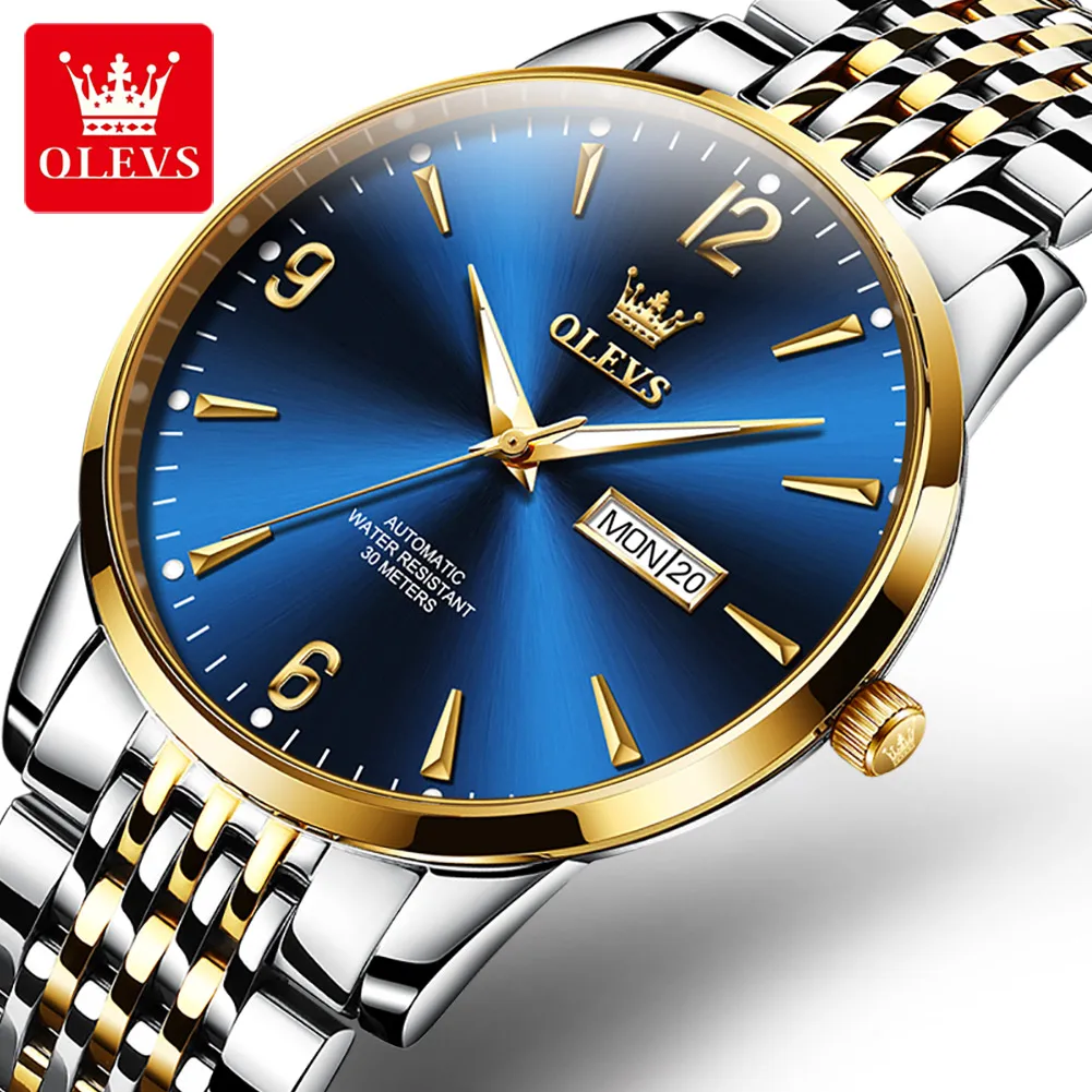 OLEVS-Original-Automatic-Mechanical-Watch-for-Men-Stainless-Steel ...