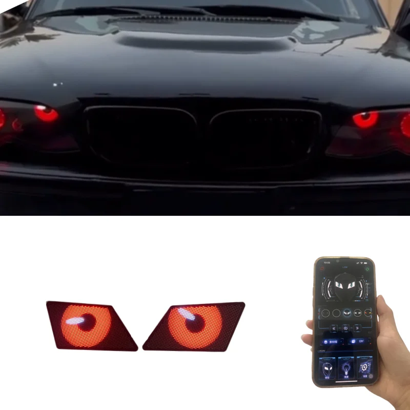 Dynamic-LED-Car-Headlights-Devil-Eye-LED-Car-Light-Headlight-Assembly ...