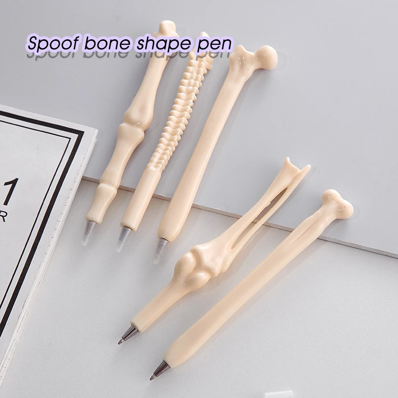 Creative Bone Ballpoint Pens Blue Refill Signature Pens Personality ...