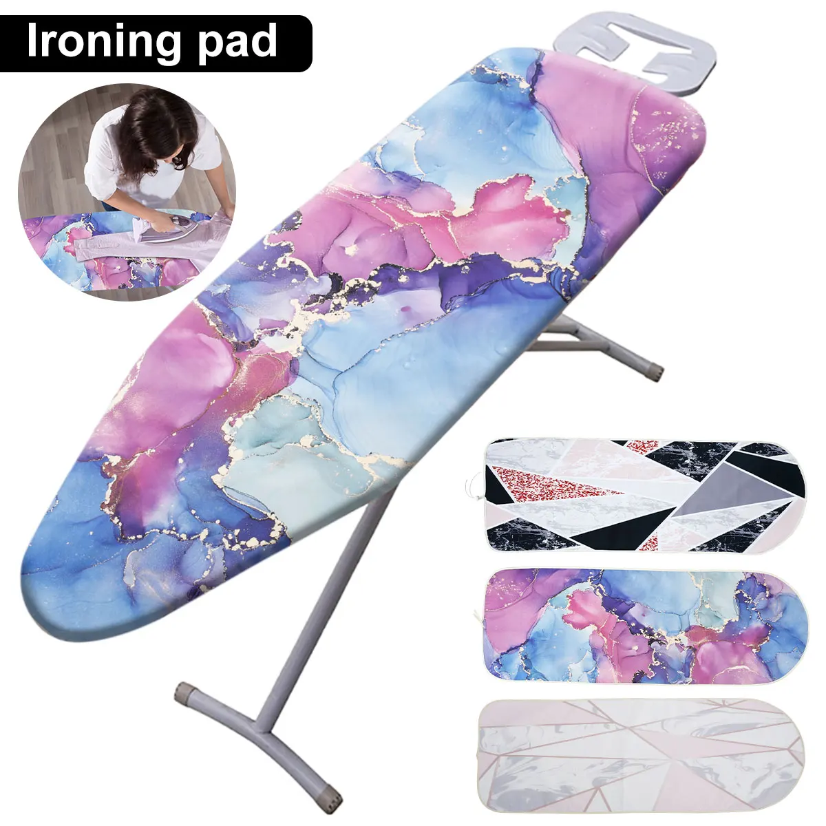 Ironing Board Cover 100% Cotton Ironing Board Pad Replacement Home ...