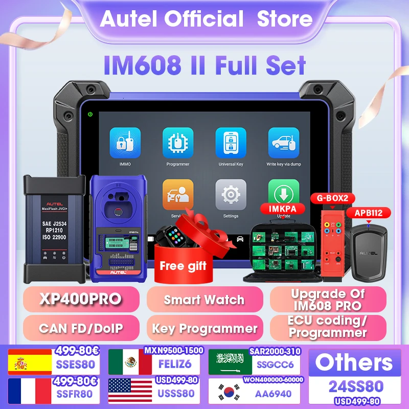 Autel-IM608-II-Pro-MaxiIM-608-Full-Key-Programmer-OBD2-Scanner-IM608II ...