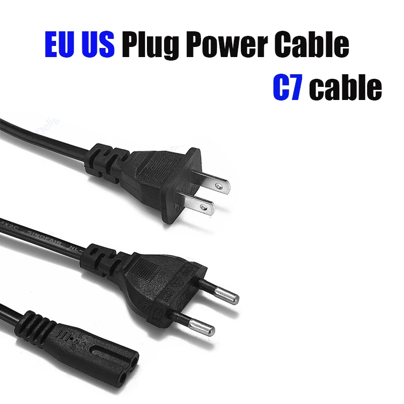 2pin-Eu-Euro-Us-Stroomkabel-C7-Stroomadapter-Verlengsnoer-Voor-Dell ...