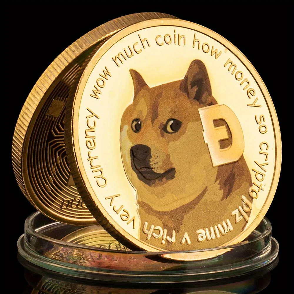 Collectible-Banhado-a-Ouro-Dogecoin-Crypto-Coin-moeda-comemorativa ...