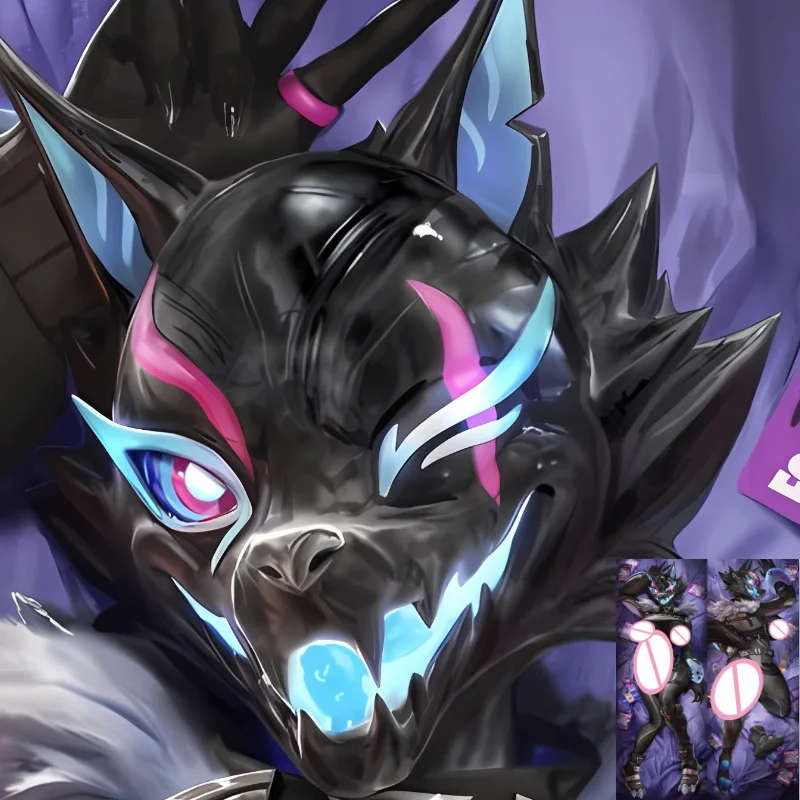 Dakimakura-Anime-Fluffy-Furry-Orcus-Pack-Leader-Highwire-funda-de ...