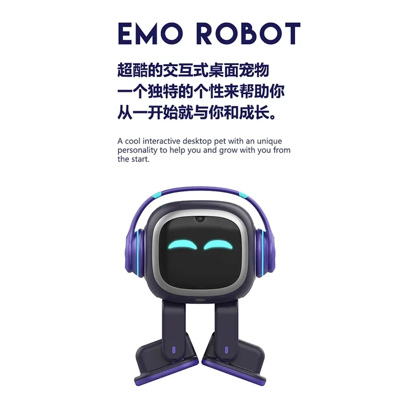 Robot Emo inteligente para niños, juguete de escritorio con voz ...
