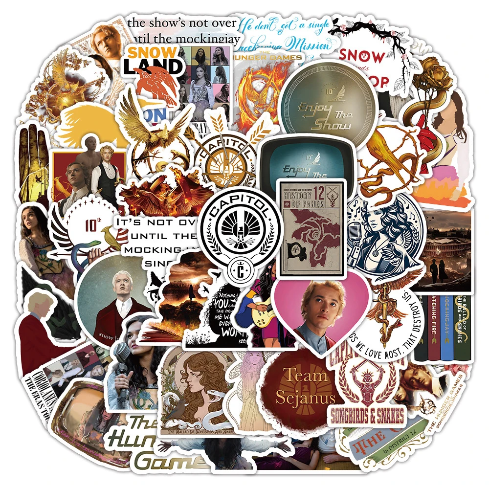10-30-50Pcs-Cool-Movie-The-Hunger-Games-The-Ballad-Of-Songbirds-Snakes ...