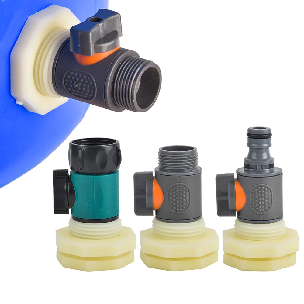 PVC Water Tank Fitting, 3/4 Inch Rain Barrel Valve, Hose Quick ...