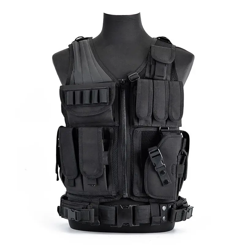 Adjustable Swat Tactical Vest Combat Armor Vests Security Guard Hunting ...